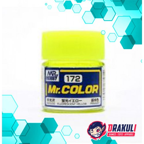 Mr. Hobby Mr. Color Model Kit Paint – Fluorescent Yellow C172 – Drakuli