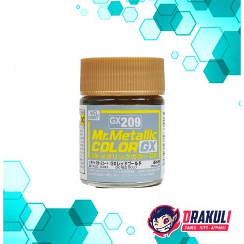 Mr. Hobby Mr. Metallic Color Model Kit Paint – Metal Red Gold GX209 ...