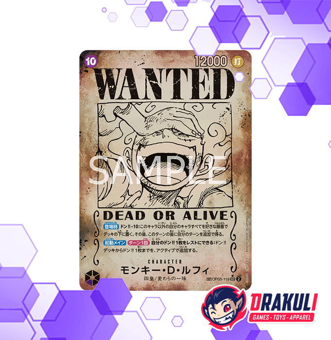 One Piece Card Game – SP Monkey D. Luffy Gear 5 (Parallel) OP09 OP05-119 SEC – Drakuli